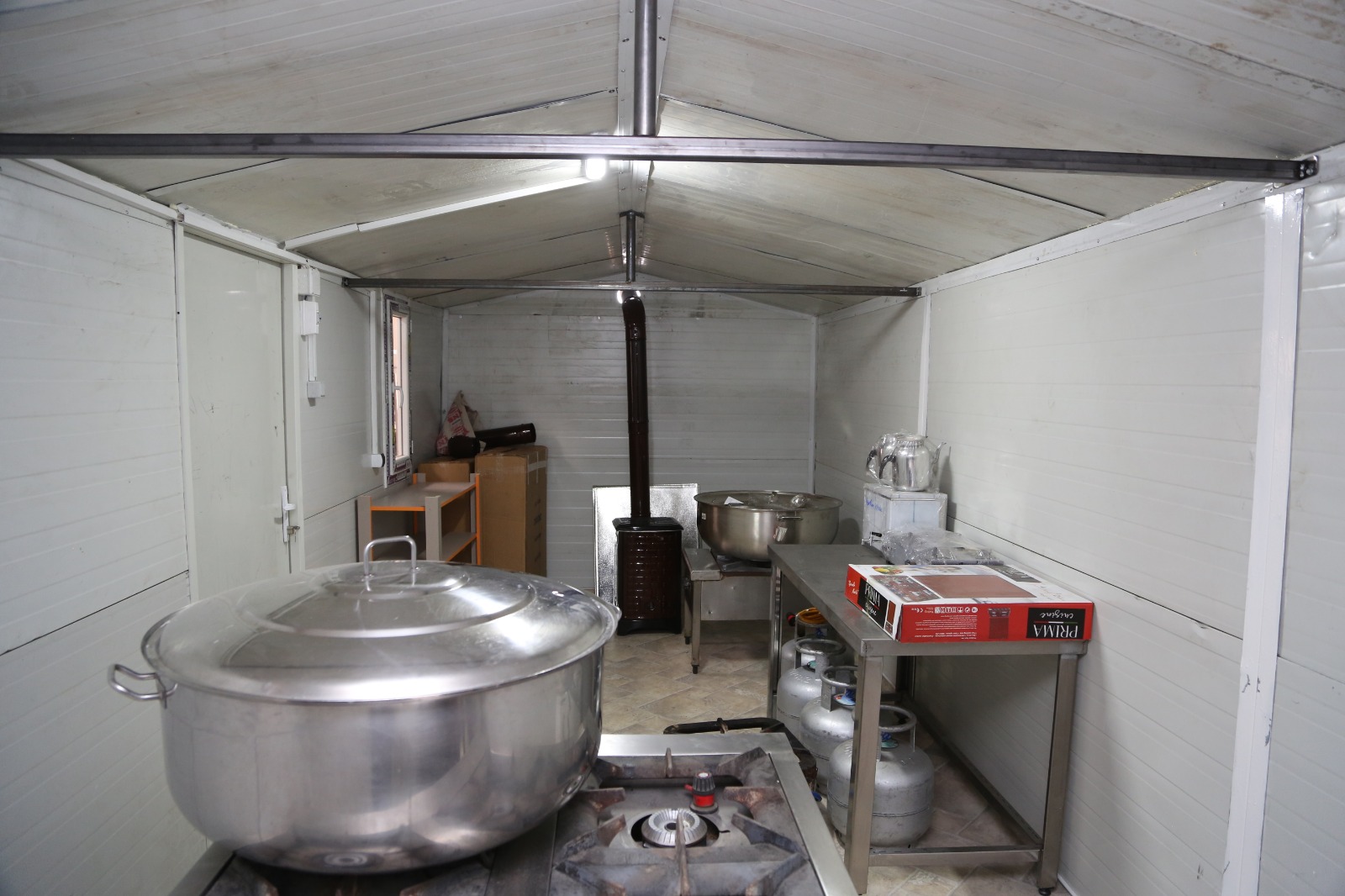 Container Kitchen at the Earthquake Region