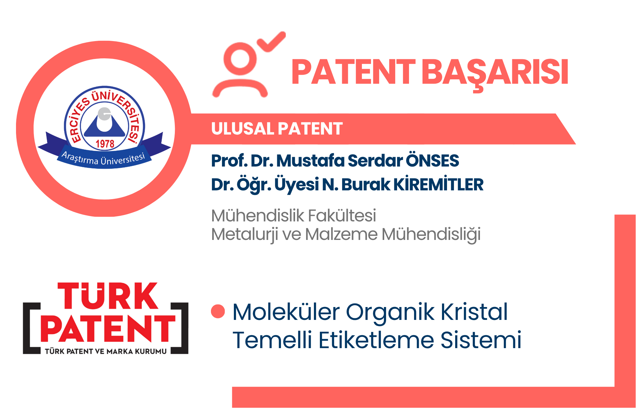 Prof. Dr. Mustafa Serdar ÖNSES ve Dr. Öğr. Üyesi Nuri Burak KİREMİTLER